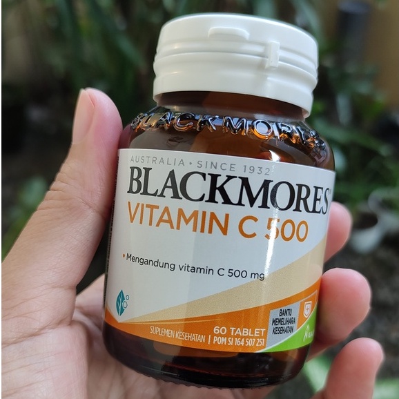 Jual Blackmores Vitamin Vit C 500 mg 500mg 60 Tablet Suplemen Kesehatan ...