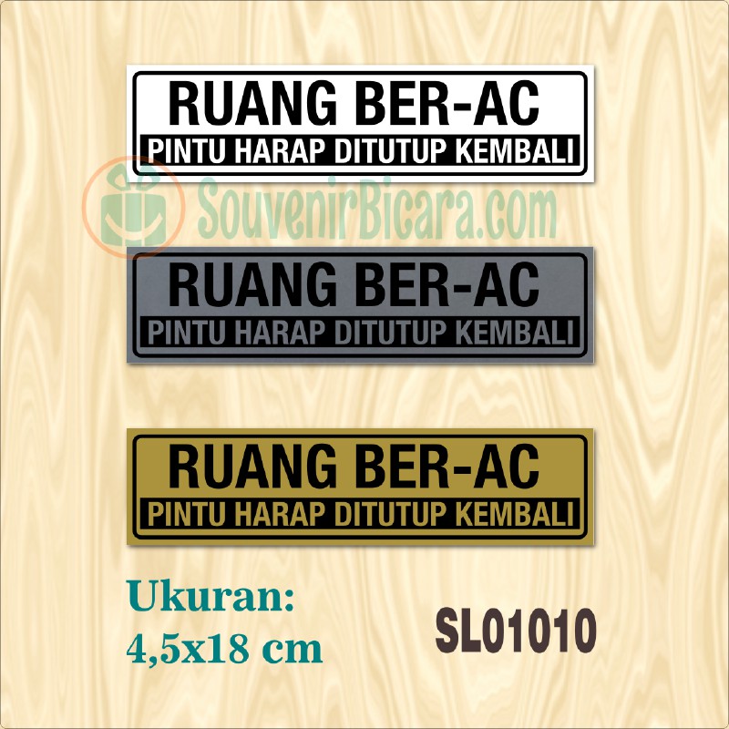 Jual Sign Label Penunjuk - RUANG BER AC - SL010010 | Shopee Indonesia