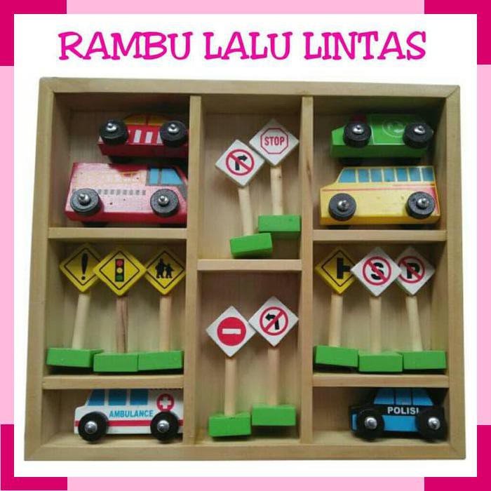 Jual Permainan Rambu Lalu Lintas / Mainan Edukasi Kayu Anak SNI Murah ...