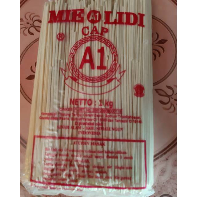 Jual MIE LIDI CAP A1 MIE REBUS MIE 1 KG MIE KERING BAHAN MIE GOMAK KHAS ...
