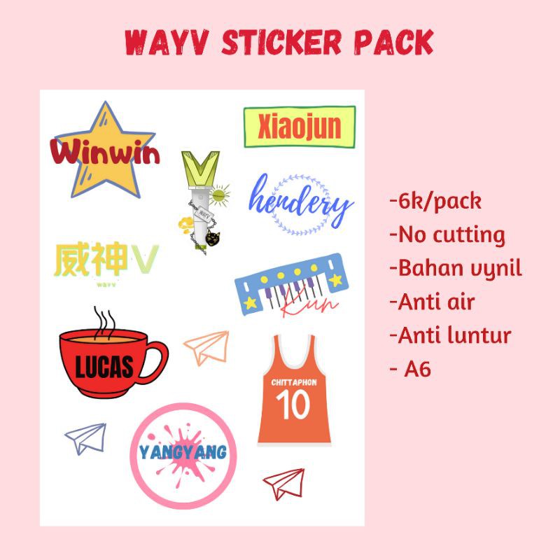 Jual [WayV] Sticker Pack | Shopee Indonesia