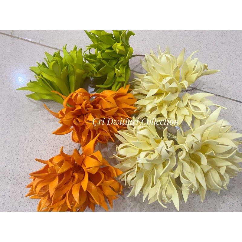 Jual Bahan Bunga Sandat dan Cempaka Palsu Spons Gempuk Panjang Premium ...