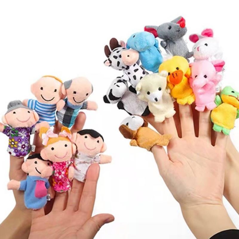 Jual boneka jari hand puppet mainan edukasi family boneka animal or ...