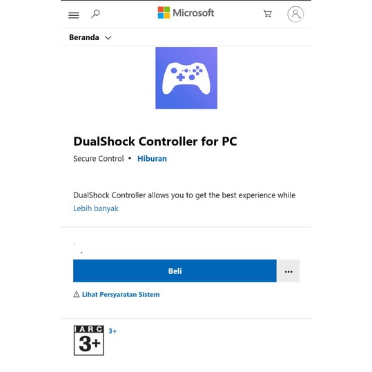 Jual Gift Cards Apps Microsoft Store Region Indo DualShock Controller for PC | Shopee Indonesia