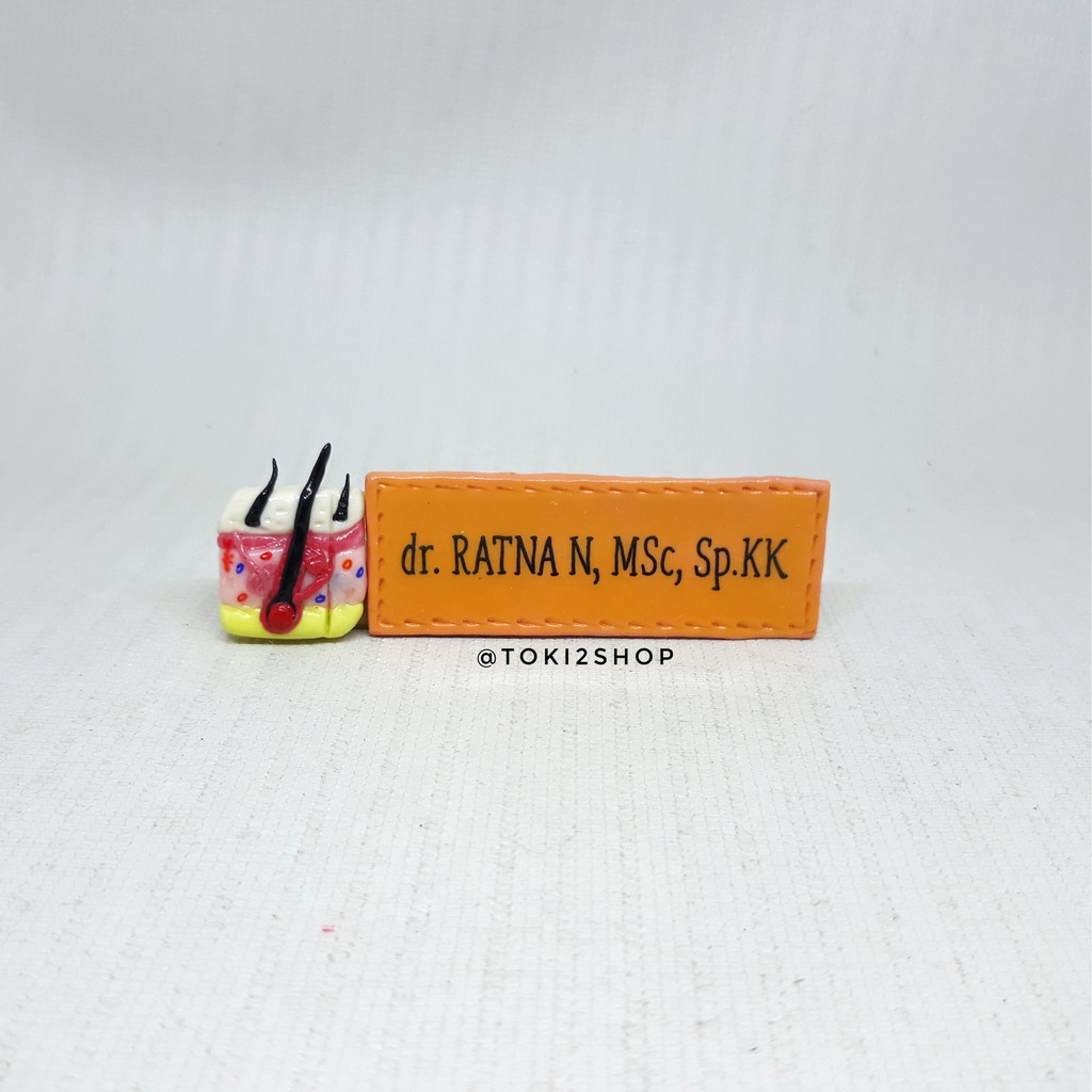 Jual Nametag Name Tag Papan Nama Magnet Peniti Profesi Dokter Spesialis ...