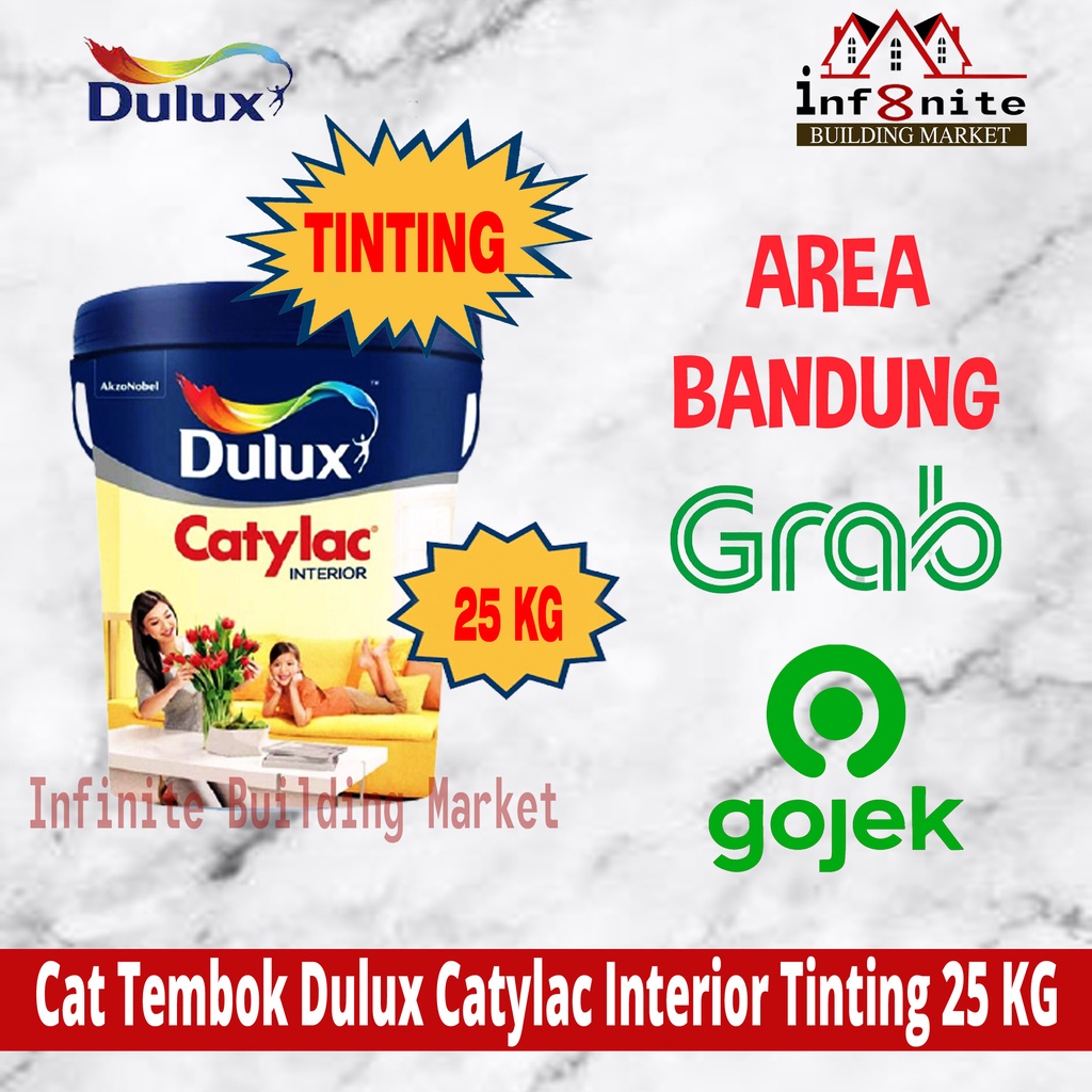 Jual Cat Tembok Dulux Catylac Interior Tinting Cat Plafon Kayu 25 KG ...