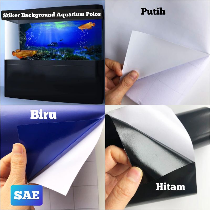 Jual Sticker Skotlet Aquarium Background Akuarium Biru Putih Hitam ...