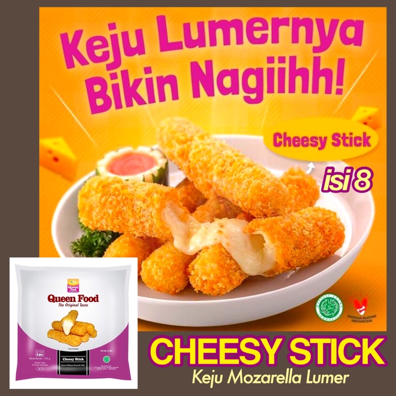 Jual Cheesy Stick Queen Food Mozarella Lumer | Shopee Indonesia