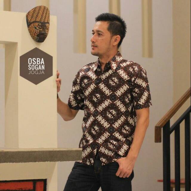 Jual Kemeja batik sogan jogja | Shopee Indonesia