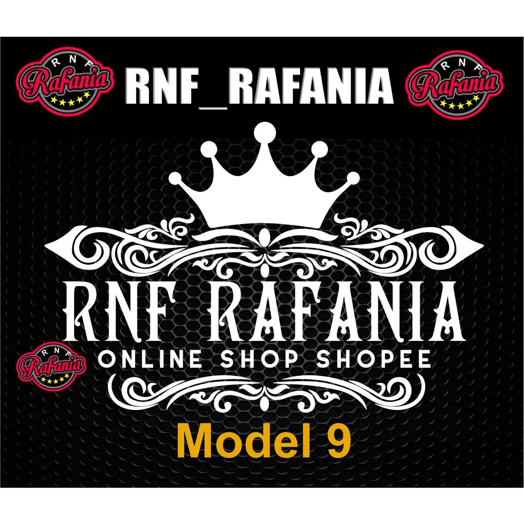 Jual STIKER KACA MOBIL CUSTOM NAMA BISA DI TEMPEL BODY MOBIL CUTTING ...