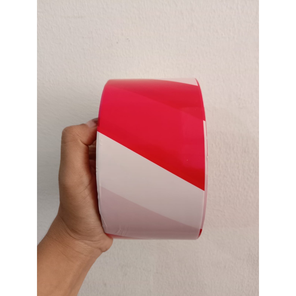Jual Police Line MERAH PUTIH / Garis Polisi 3"x 500 meter non tape ...