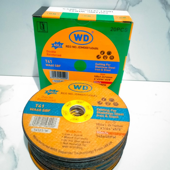 Jual wd potong besi stenlis per box 20pcs Gerinda potong wd | Shopee ...