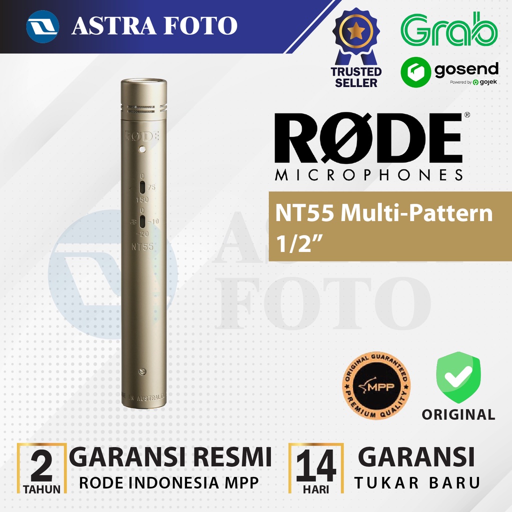 Jual RODE NT55 Multi-Pattern 1/2" Condenser Microphones | Shopee Indonesia