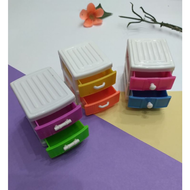 Jual Lemari Mini Plastik 4 3 2 Susun Laci Mini Container / Kabinet ...