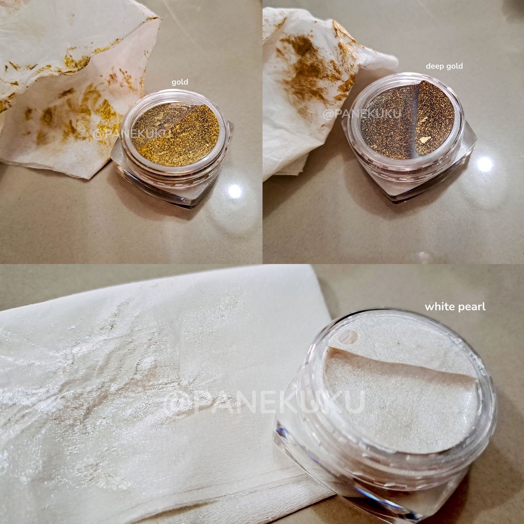 Jual PEWARNA EDIBLE GOLD siap pakai/ Pewarna gel emas mutiara putih ...