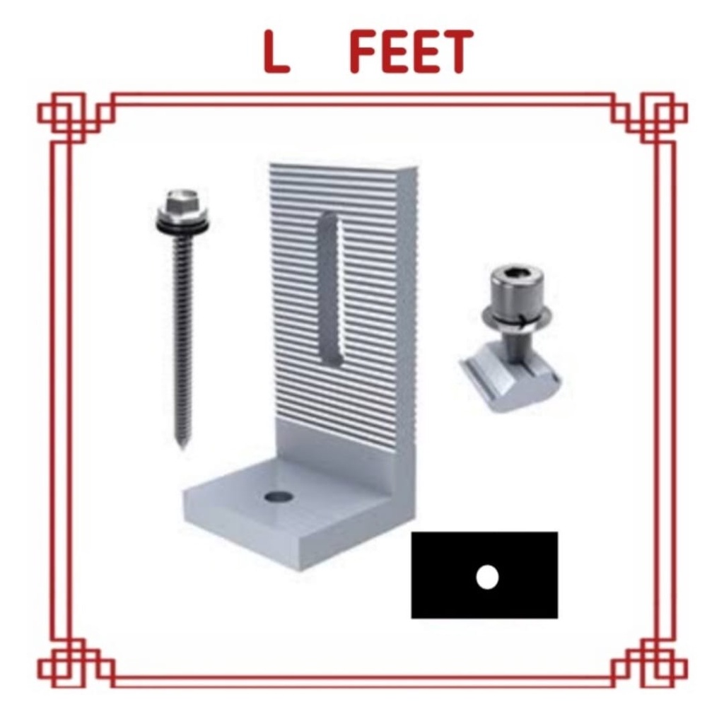 Jual Bracket Panel Surya Model L FEET | Shopee Indonesia