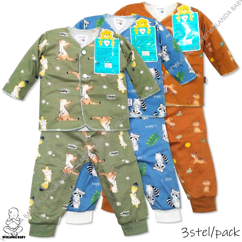 Jual Wulanda 3 stel piama baju tidur anak bayi lengan panjang dan ...