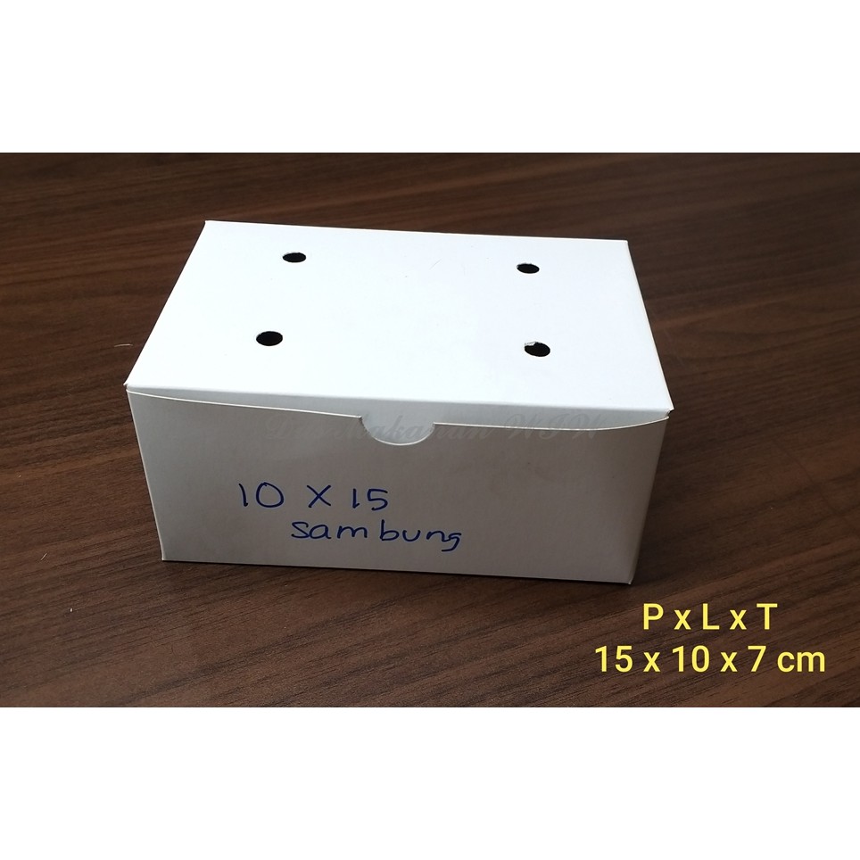 Jual DUS KUE / DUS SNACK / DUS NASI / DUS MAKANAN 10-15 POLOS LUBANG ...