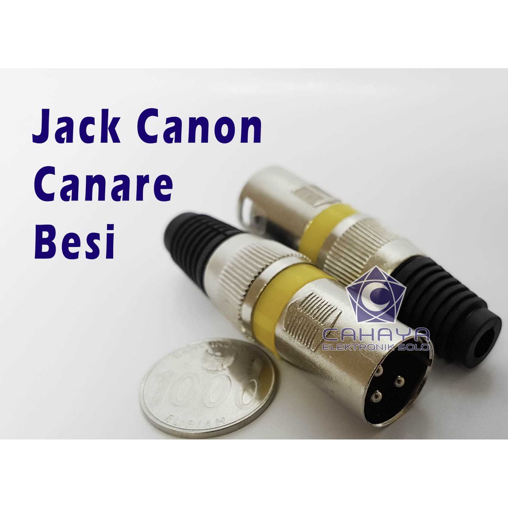 Jual Jack Canon 3 Pin Canare Besi Mixer Konektor Connector XLR | Shopee ...