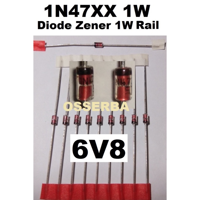 Jual Dioda Zener 1W 5V1 5V6 6V2 6V8 7V5 8V2 1N4733A 1N4734A 1N4735A 1N4736A 1N4737A 1N4738A DO ...