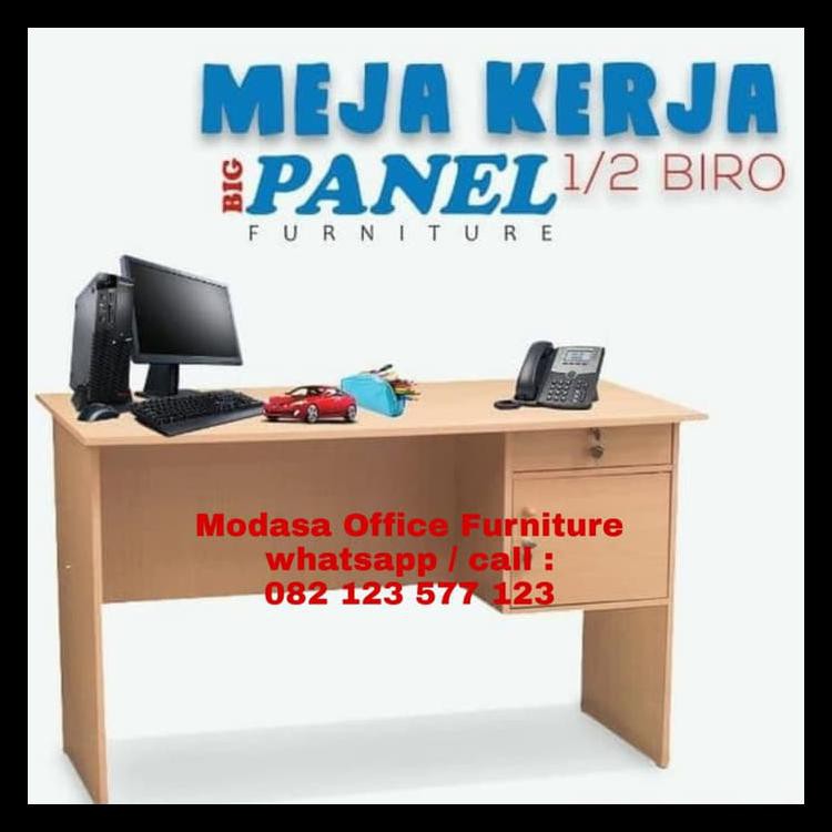 Jual Murmer Meja Kerja, Meja Kios, Meja Kantor, Meja 1/2 Biro Big Panel ...