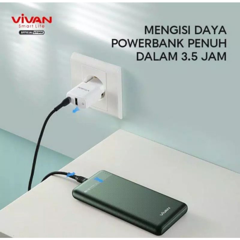 Jual VIVAN VPB-M10 VPBM10 Power Bank 10000mAh PD QC3.0 Garansi Resmi ...