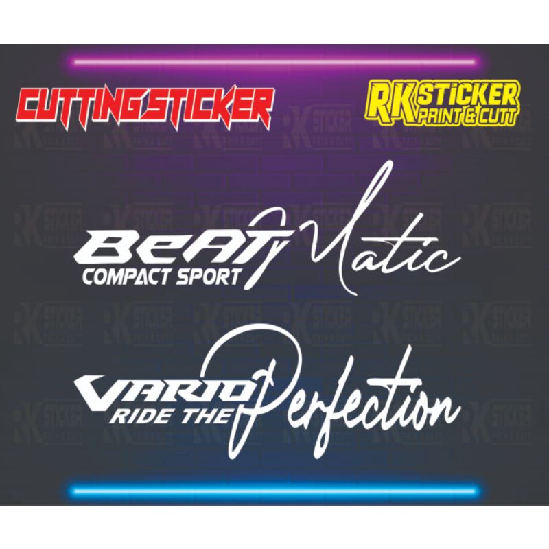 Jual STICKER VARIASI MOTOR HONDA VARIO PERFECTION - BEAT MATIC VIRAL ...