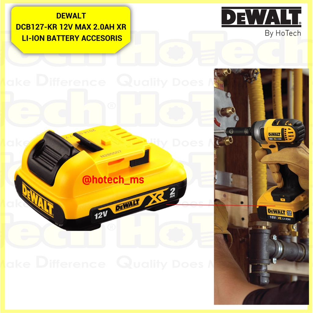 Jual DEWALT DCB127-KR 12V MAX 2.0AH XR Li-Ion Battery Accessories ...