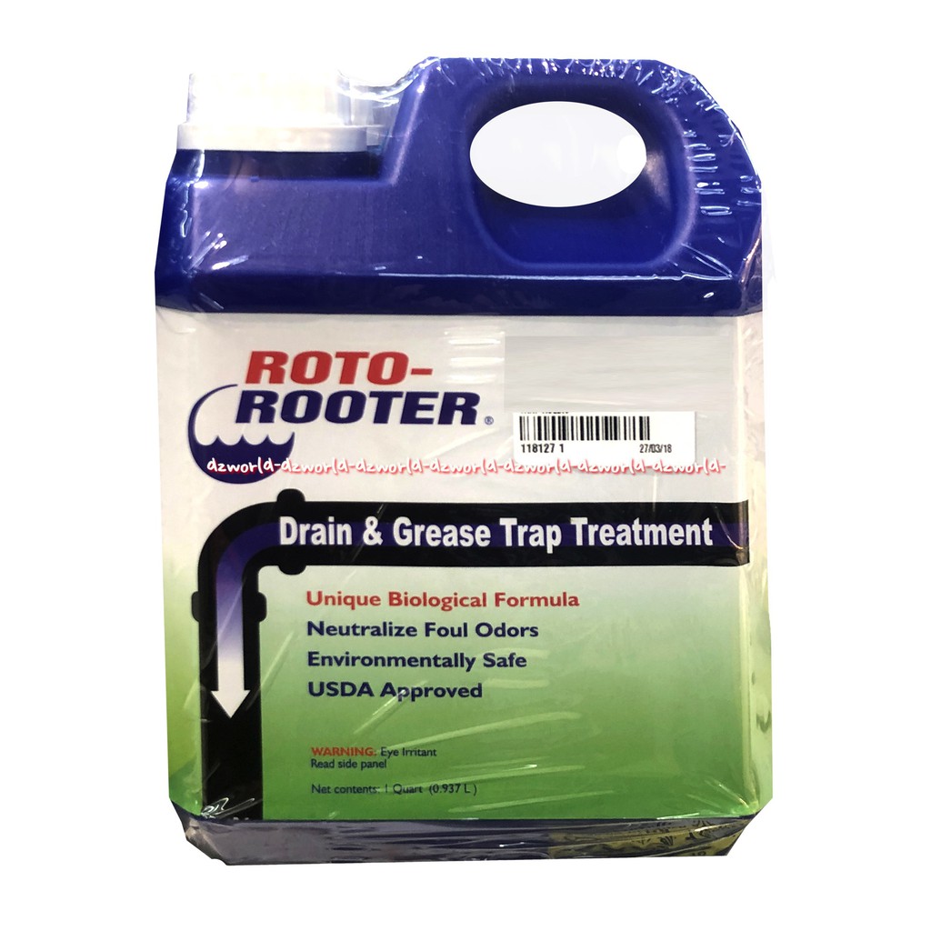 Jual Roto-Rooter 0.93L Drain & Grease Trap Treatment Cairan Pembersih ...