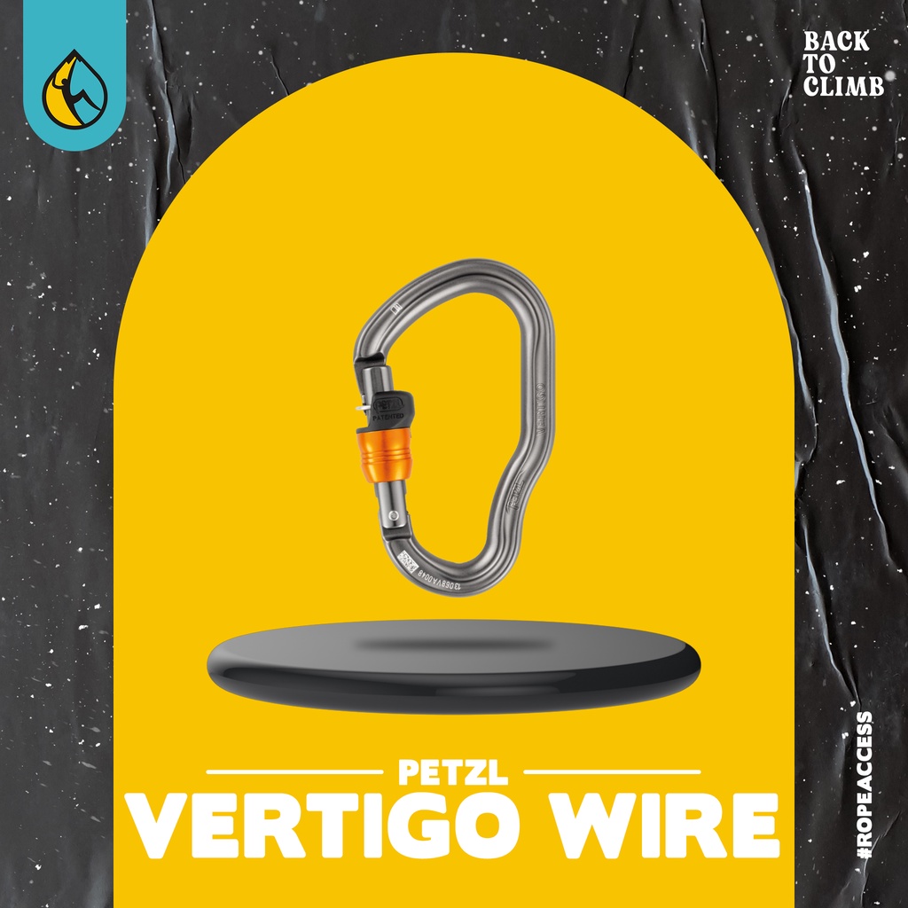 Jual Carabiner petzl vertigo wire-lock Outbond safety rescue industry ...