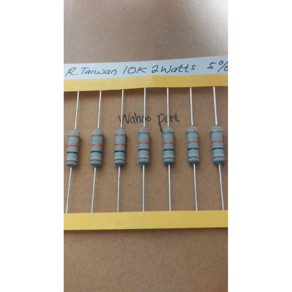 Jual Resistor 10K Taiwan 2 watt 5% (10 pcs) | Shopee Indonesia