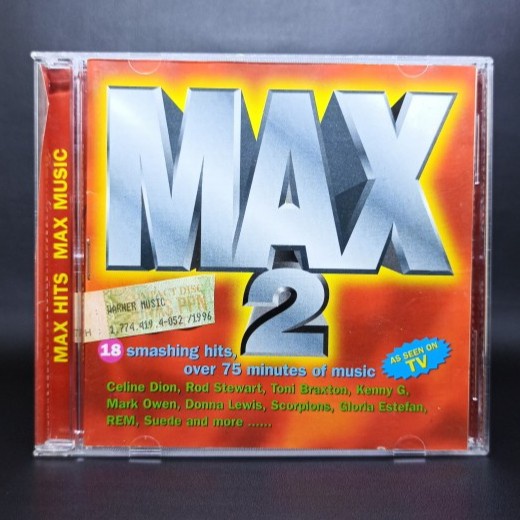 Jual CD MAX 2 CELINE DION ROD STEWART FUGEES ENYA ROBERT MILES GARY ...