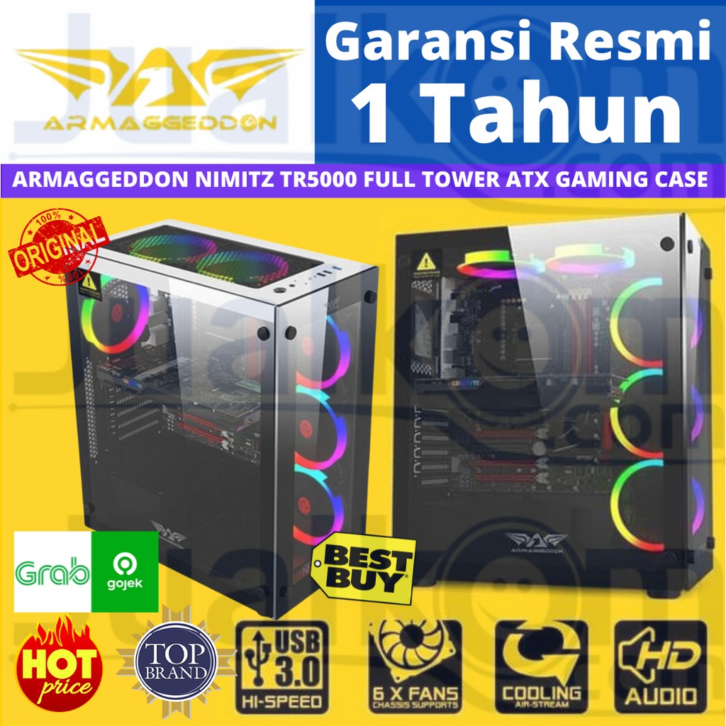Jual ARMAGGEDDON NIMITZ TR5000 FULL TOWER ATX GAMING CASE | Shopee ...