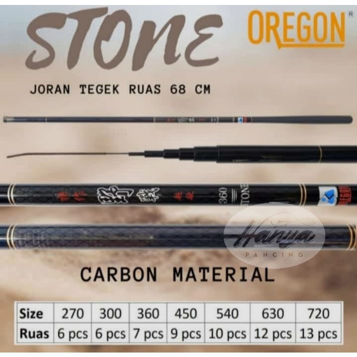 Jual Joran Tegek Oregon Stone 270 300 360 450 540 630 720 Bahan Carbon ...