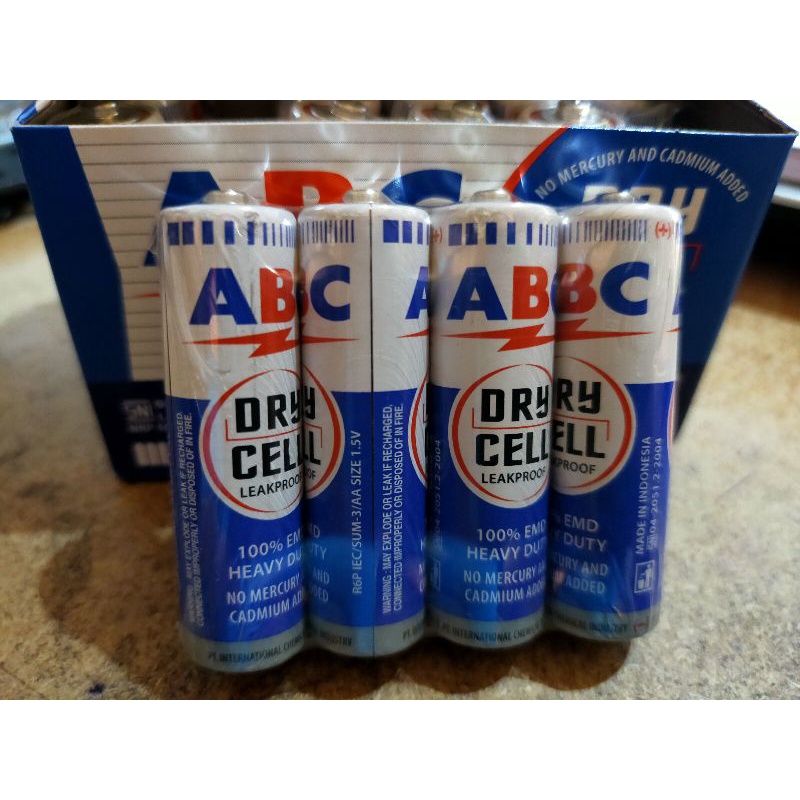 Jual Batu Baterai ABC AA (isi 4 Pcs) | Shopee Indonesia