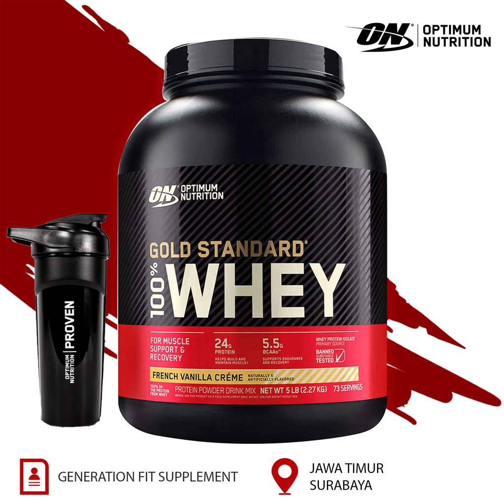 Jual ON Whey Gold Standard 5 Lbs Optimum Nutrition on wgs gold whey 5lb protein | Shopee Indonesia