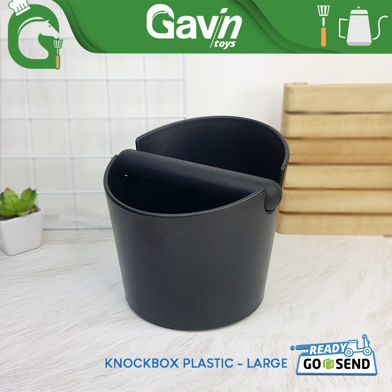Jual Knock Box Large 15cm Plastik ABS Besar Hitam Knockbox Barista Meja ...