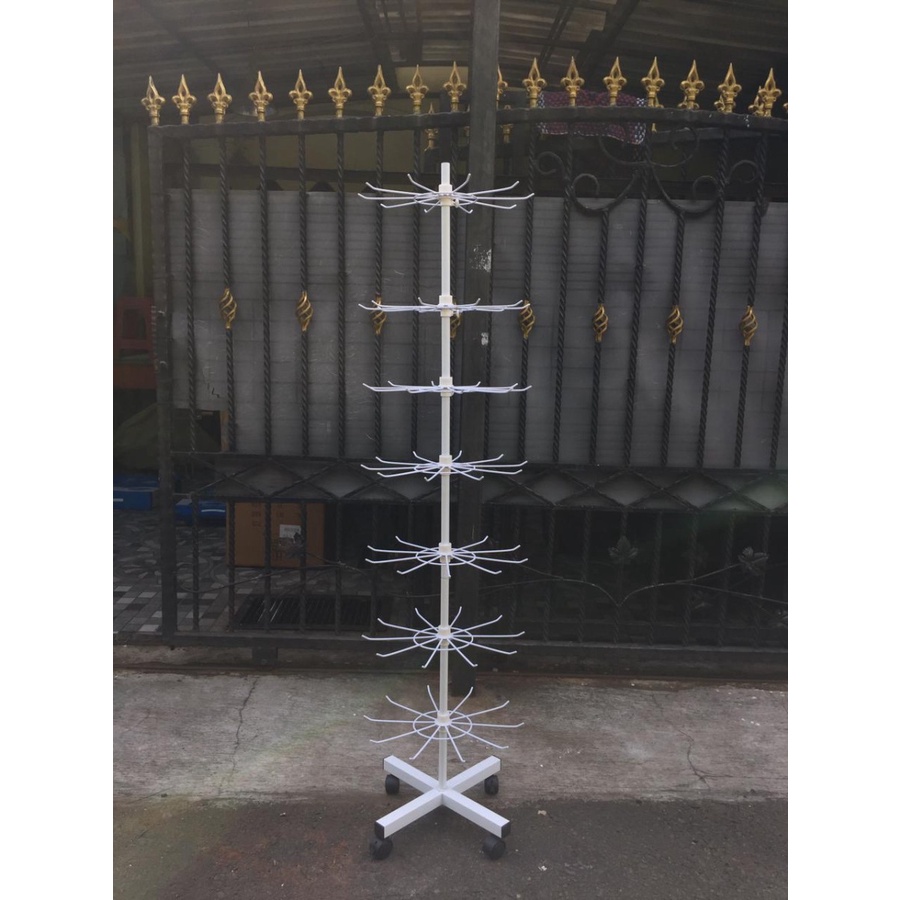 Jual RAK DISPLAY PUTAR MATAHARI 7 SUSUN IMPORT/GANTUNGAN AKSESORIS ...