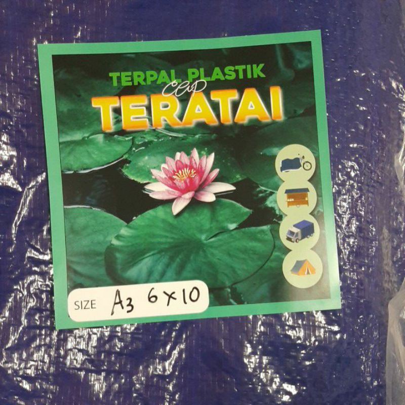 Jual TERPAL PLASTIK A3 UKURAN 6 meter x 10 meter /terpal tenda / terpal ...