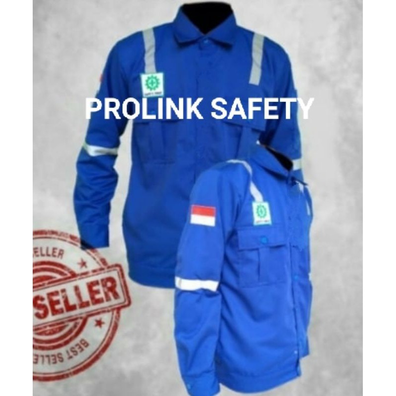 Jual SERAGAM SAFETY BIRU BENHUR BCA RESLETING SCOTLIGT PUNDAK FREE LOGO ...