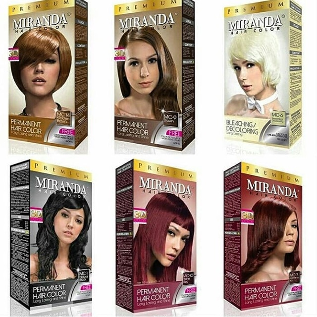Jual MIRANDA Premium Permanent Hair Color | Shopee Indonesia