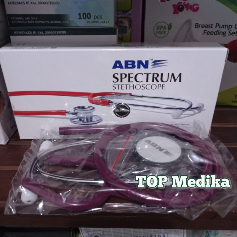 Jual Stetoskop ABN / Stethoscope ABN Spectrum Burgundy | Shopee Indonesia