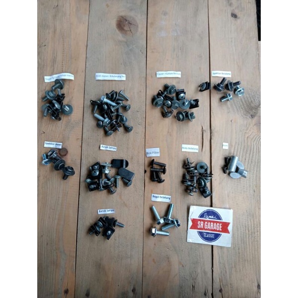 Jual baut baud body set full yamaha mio lama smile sporty | Shopee ...
