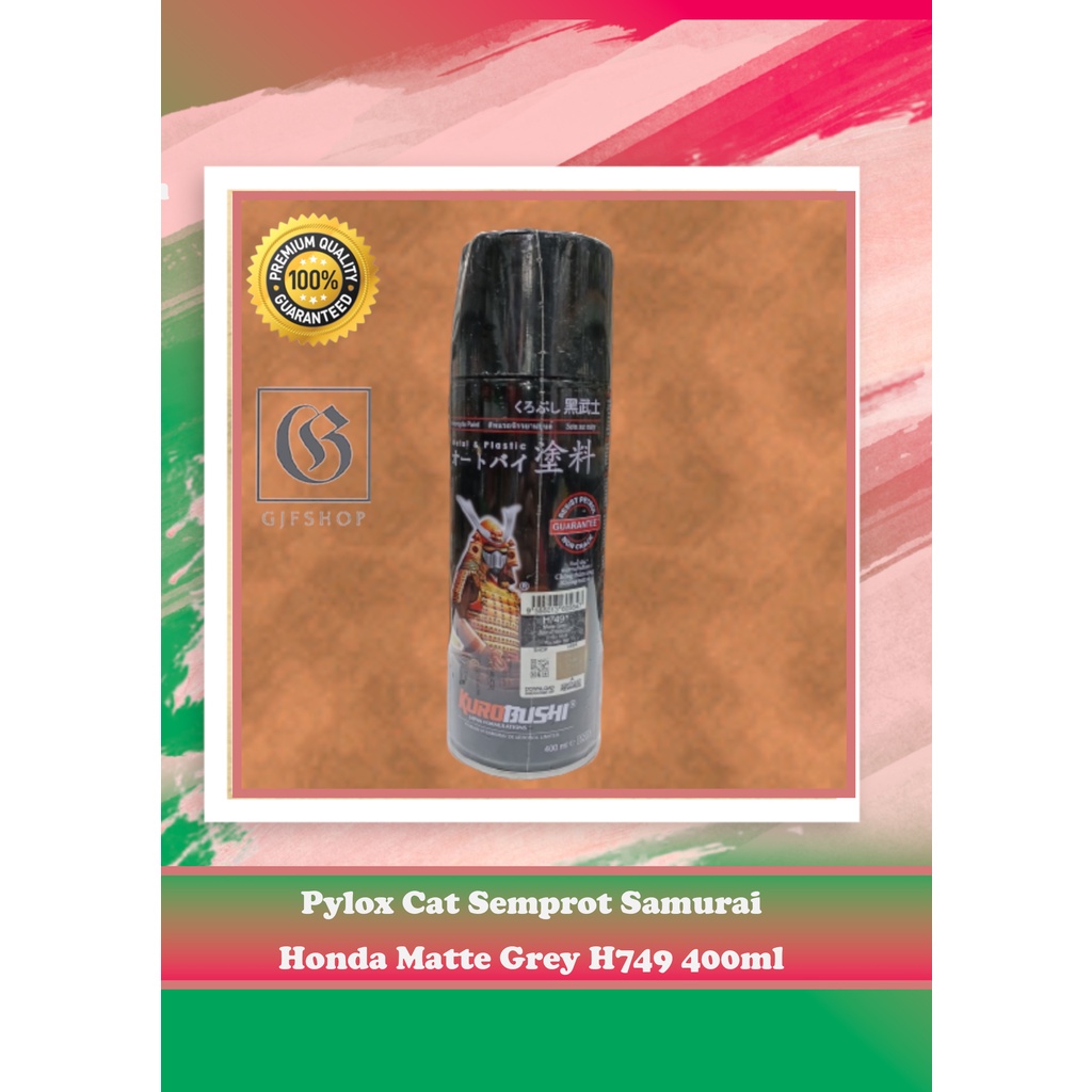 Jual Pylox Cat Semprot Samurai Honda Matte Grey H749 400ml | Shopee ...