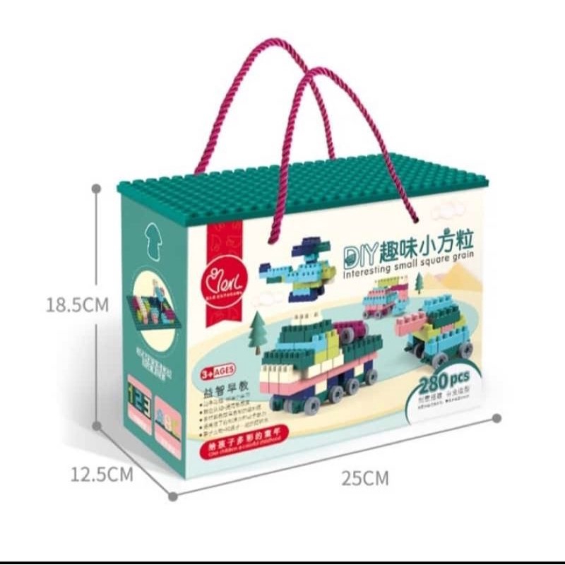 Jual Square Building Blocks isi 280pcs | Shopee Indonesia