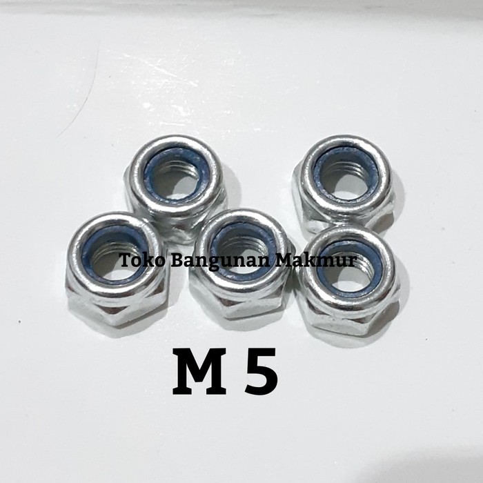 Jual Lock Nut M5 Mur Nylon 10 pcs | Shopee Indonesia