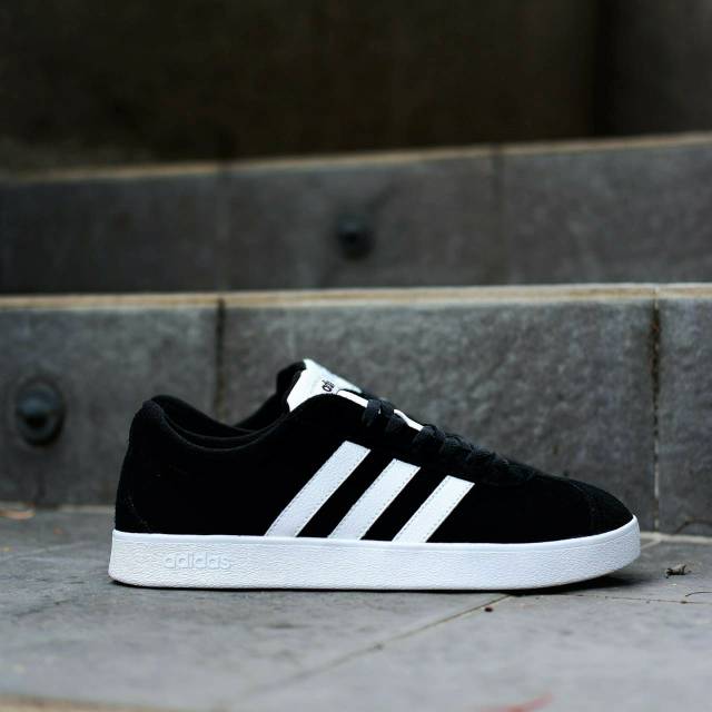 Jual Adidas Neo VL Court Black White | Shopee Indonesia