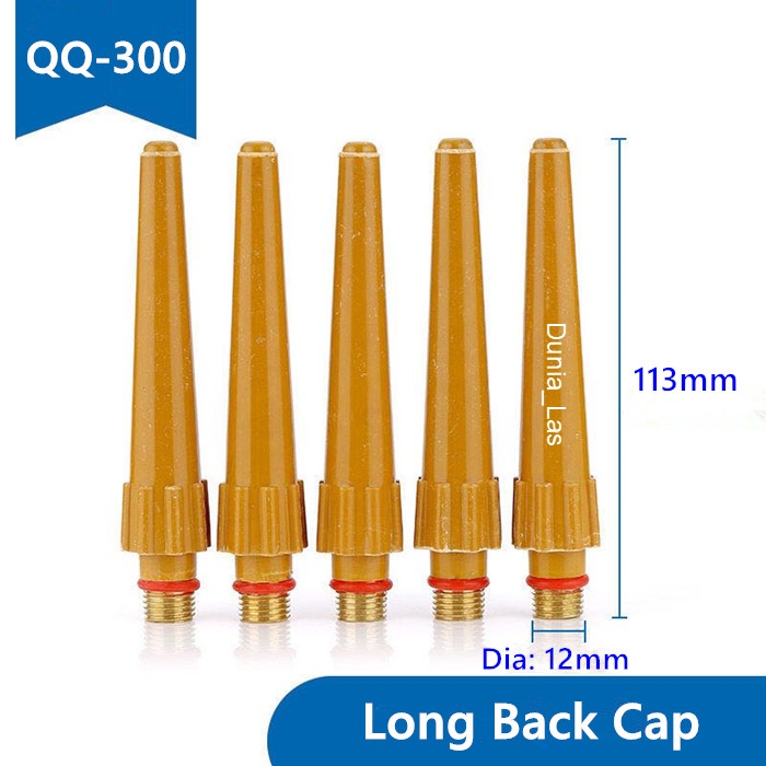 Jual 5PCS QQ-300 Tig Argon Las Welding Torch Head Collet Body Long Back ...