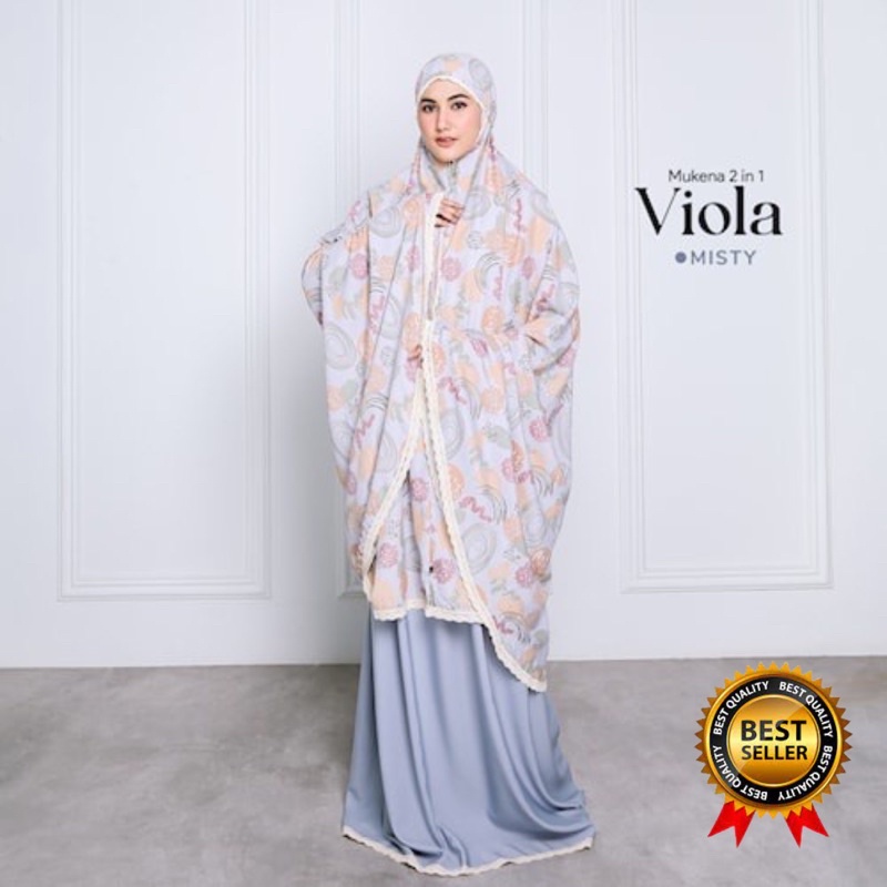 Jual VIOLA - Mukena Dewasa 2 IN 1 Resleting Jumbo | Mukenah Travel ...