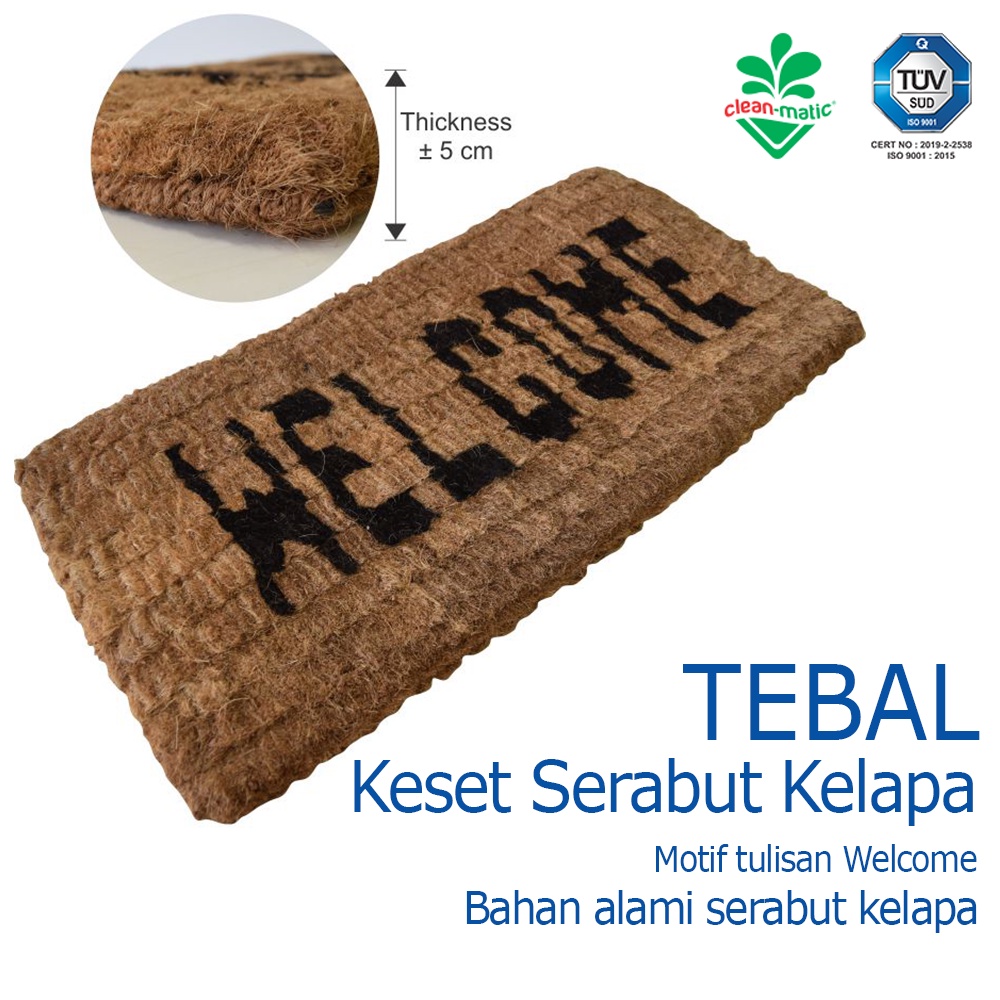 Jual Tchome Keset Tebal serabut kelapa welcome coco mat thick 180158 ...